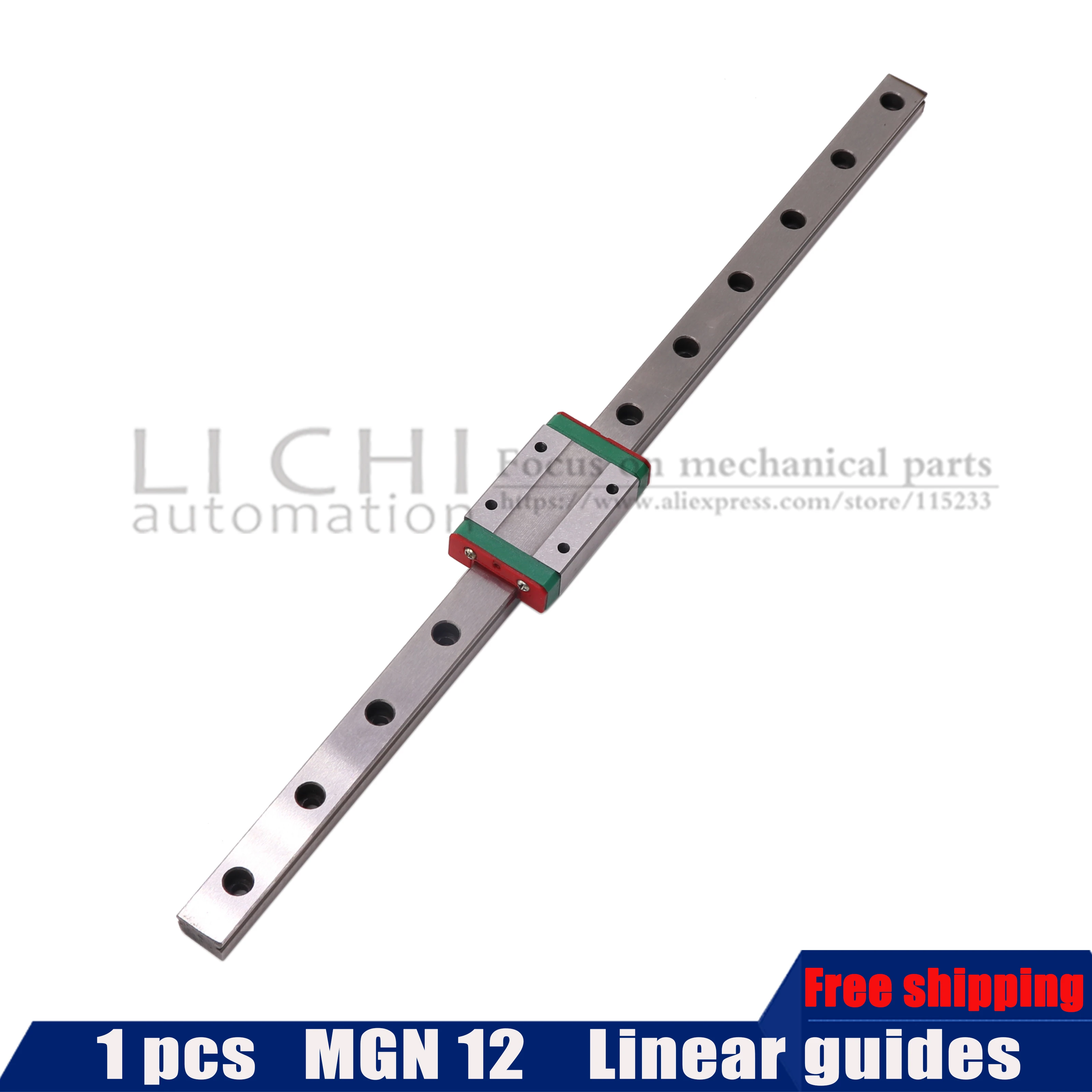 MGN12C MGN12H Linear Rail Guide 100mm 150mm 200mm 250mm 300mm 400mm ...