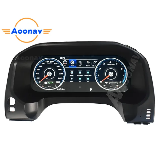 Android 9.0 Car LCD Meter instrument dashboard screen GPS Navigation ...