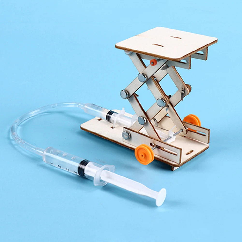 Kids Diy Hydraulic Lift Table Model Scientific Experiment Kit Educatio