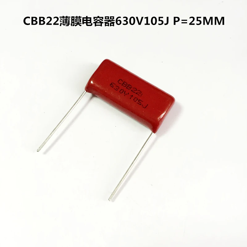 Cbb22 Film Capacitor 630v105j 1000nf 1uf P = 20mm 105j630v