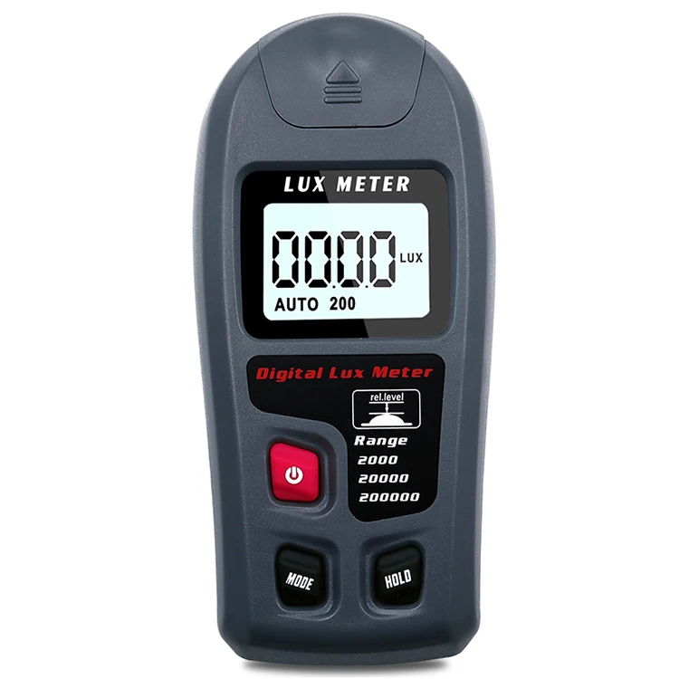 High precision digital illuminance meter 0~200,000lux range digital LCD ...