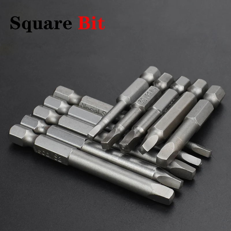 Square-Head-Electric-Screwdriver-Drill-Bit-S2-Steel-1-4-Hex-Shank ...