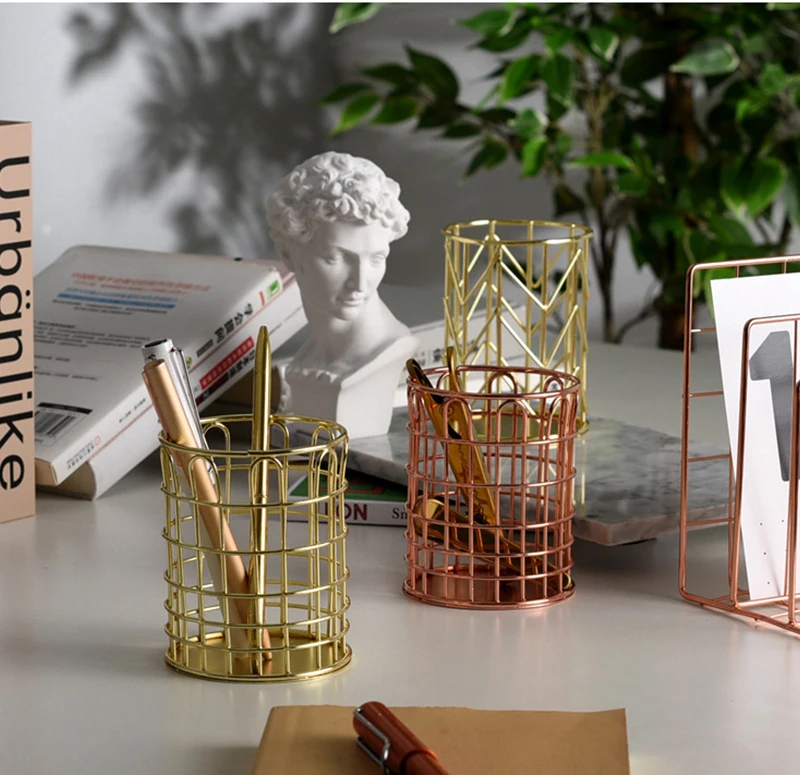 POT A CRAYON,1--Organiseur de bureau, porte stylo magnétique, papeterie ...