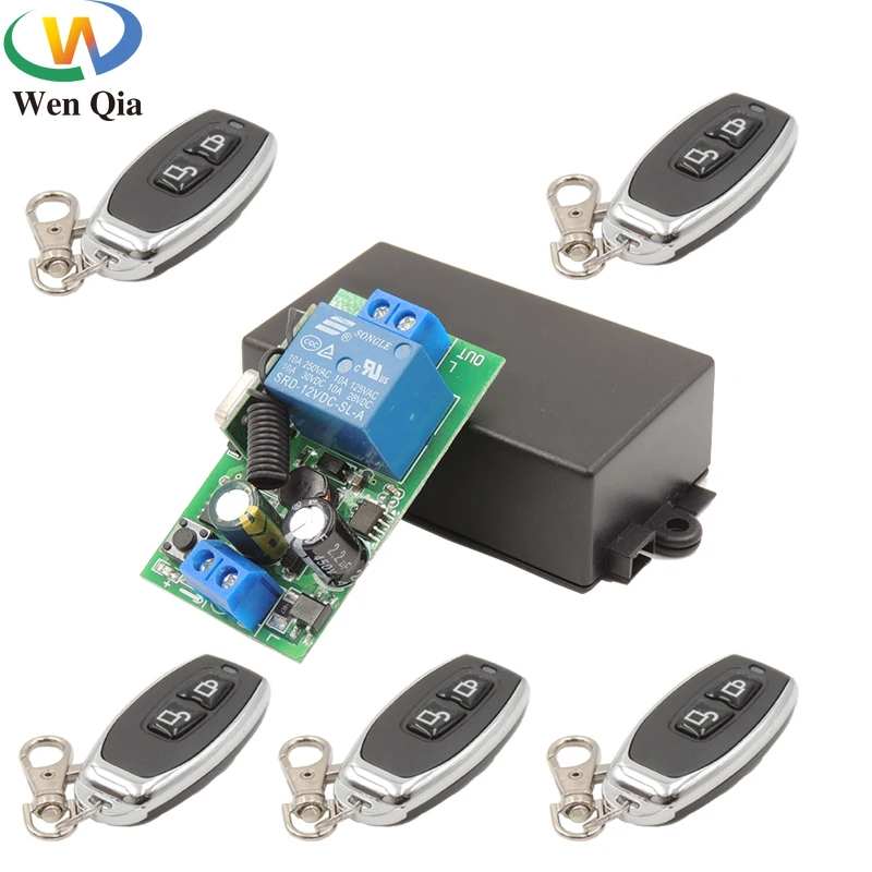 433Mhz-Wireless-RF-Remote-Control-Universal-AC-85-220V-1CH-Receiver ...