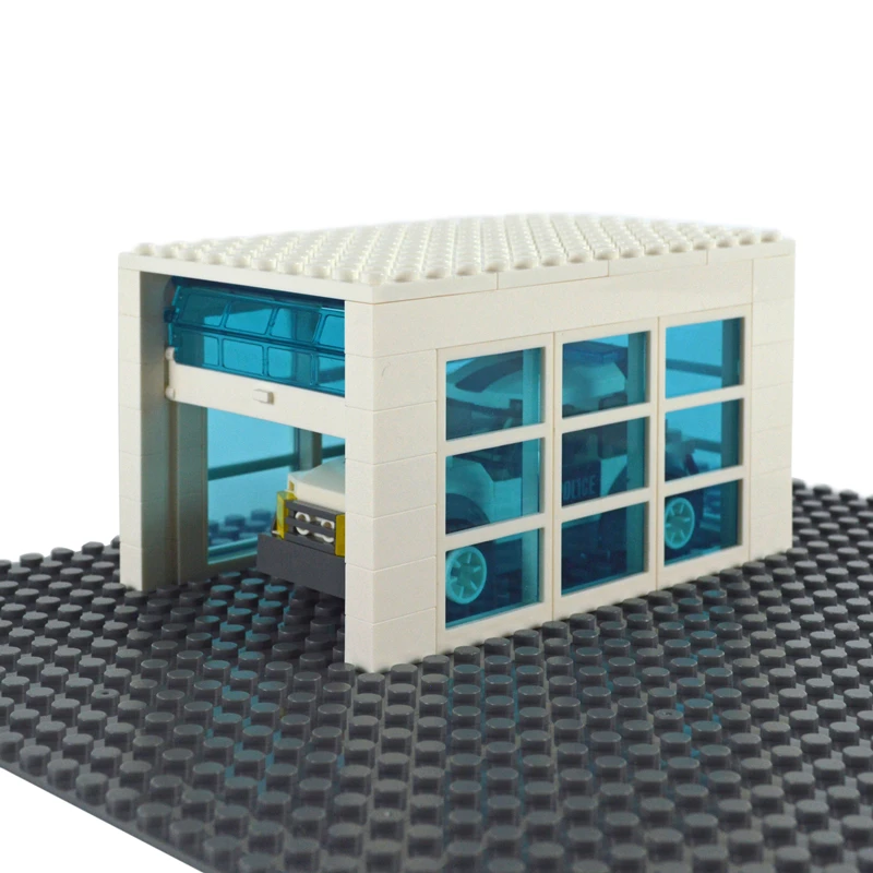 Stadt-Auto-MOC-Teile-Locking-Bricks-Classic-Auto-Rolltor-Garage-T-ren ...