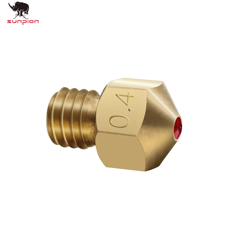 MK8 Ruby Nozzle 1.75mm Nozzles 0.4mm High Temperature Ruby MK8 Nozzle For PETG ABS PET PEEK ...