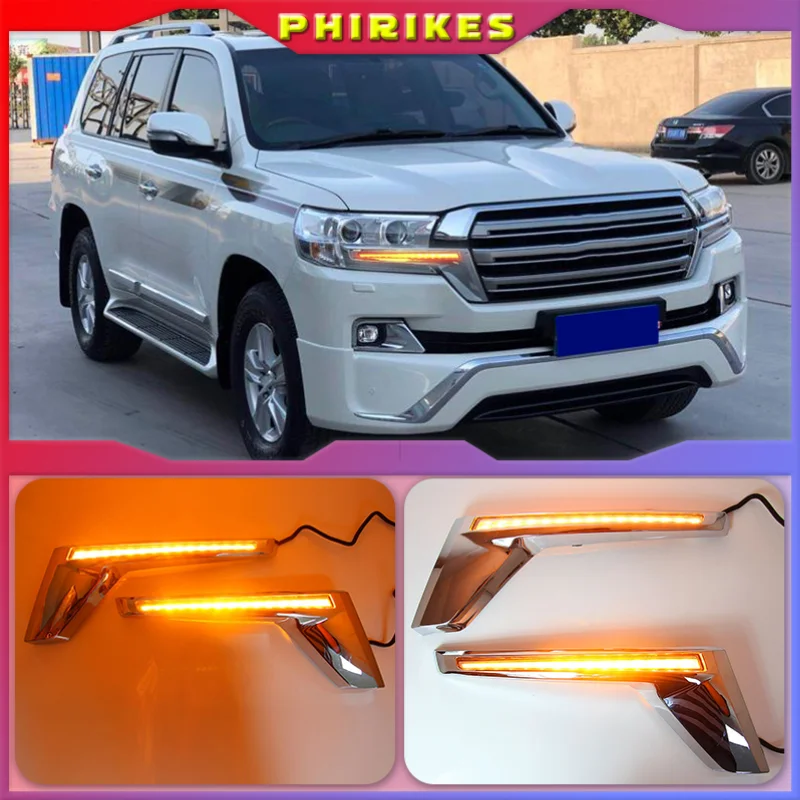 Yellow-LED-Turn-Signal-Flash-Light-Kit-For-Toyota-Land-Cruiser-FJ200 ...