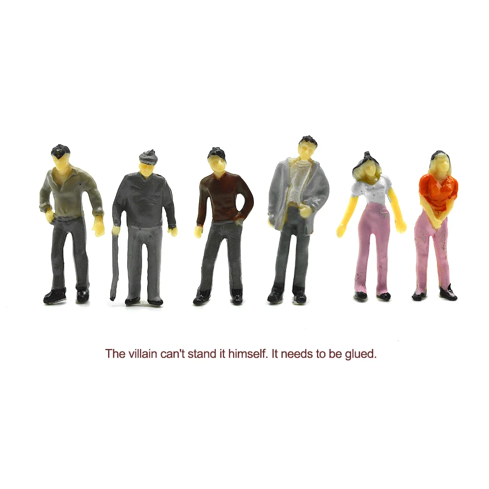 2018 newer product scale model painted color figures for train layout ...