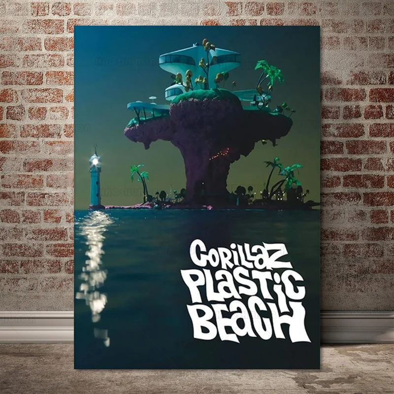 Gorillaz Plastic Beach Album Cover