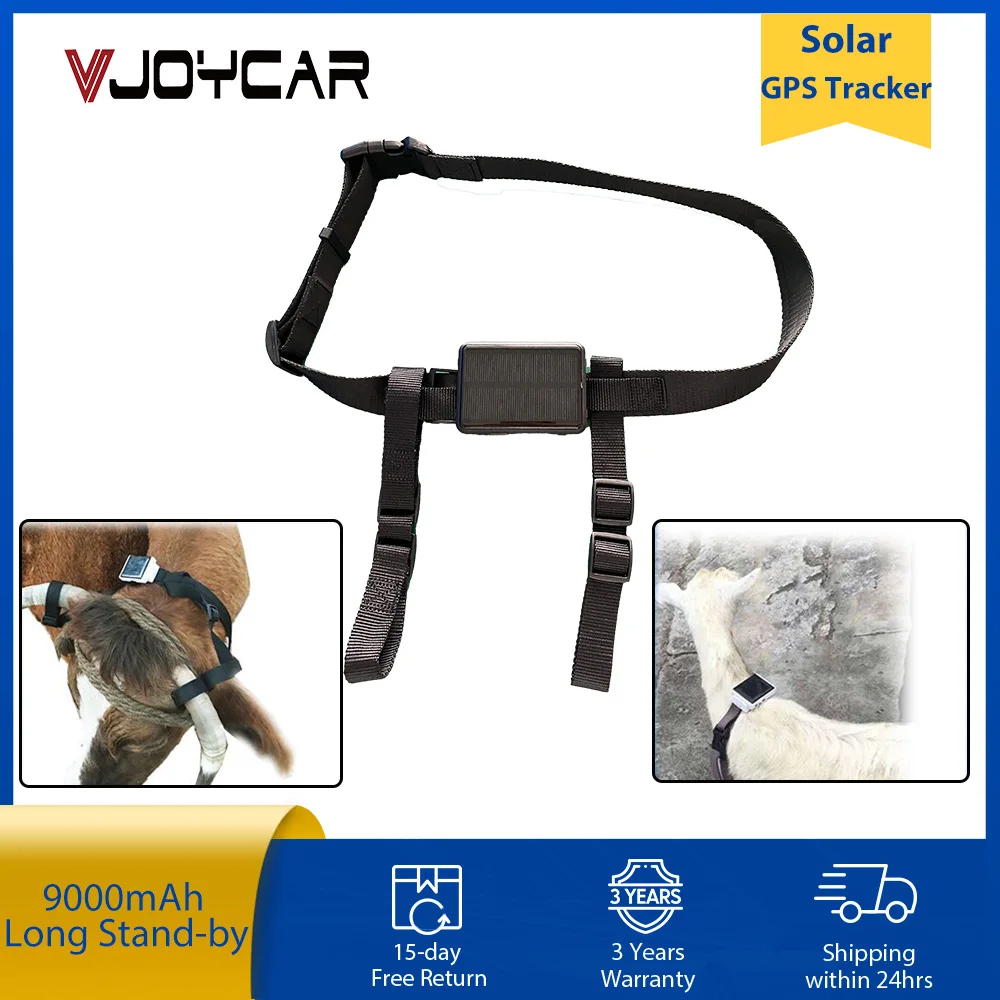 Cow Sheep GPS Tracker 3G 2G 4G Big Battery Power Solar Panel Collar For Cattle Horse Camel Big ...