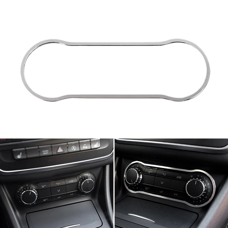 Car Styling Center Control Panel Air Conditioning Knob Frame Cover Trim ...