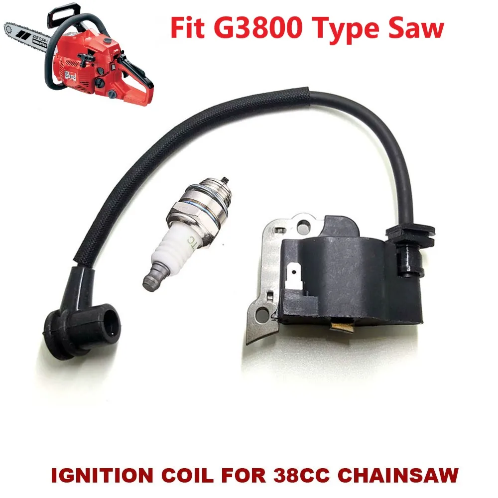 Durable Ignition Coil Module With Spark Plug & Wire Fit For ZENOAH Komatsu G3800 Chinese 38CC ...