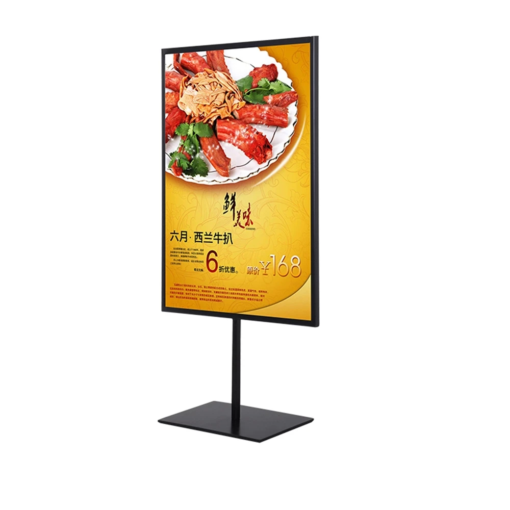 Iron-Double-sided-Table-Poster-Holder-A4-Metal-Restaurant-Coffee-Shop ...