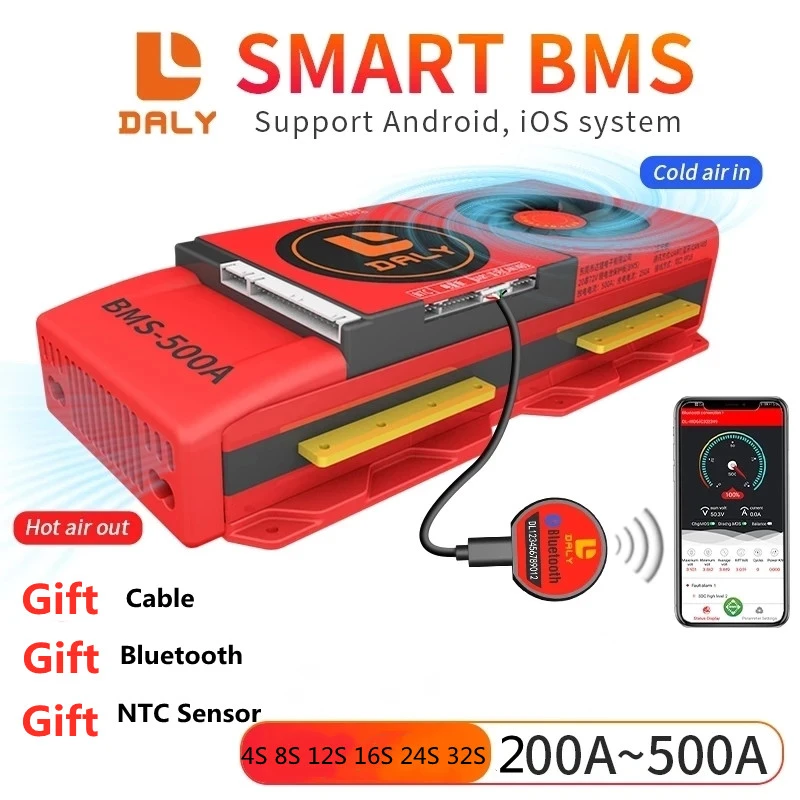 Daly Lifepo4 Smart Bms 4s 8s 12s 16s 24s 32s 250a 300a 400a 500a With ...