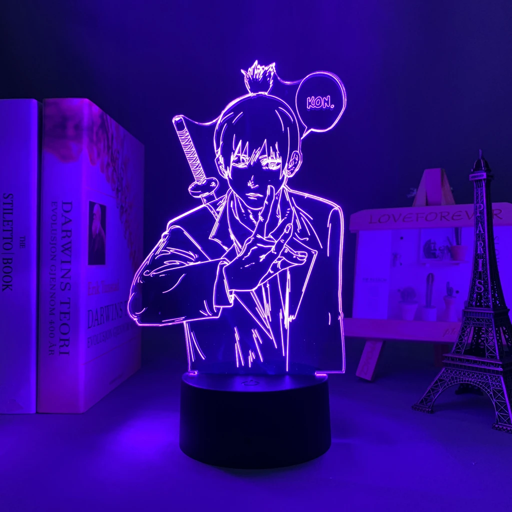 Anime Led Light Chainsaw Man For Bedroom Decoration Nightlight Birthday ...