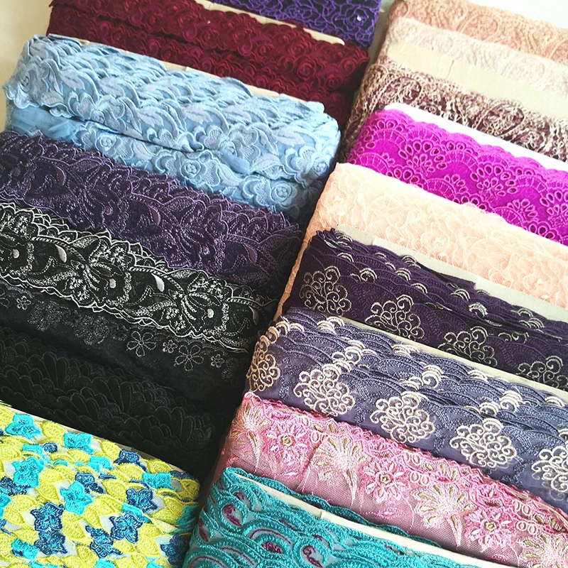 Handmade-Embroidery-Lace-Trim-DIY-Needlework-Sewing-Doll-Dress-Clothing ...