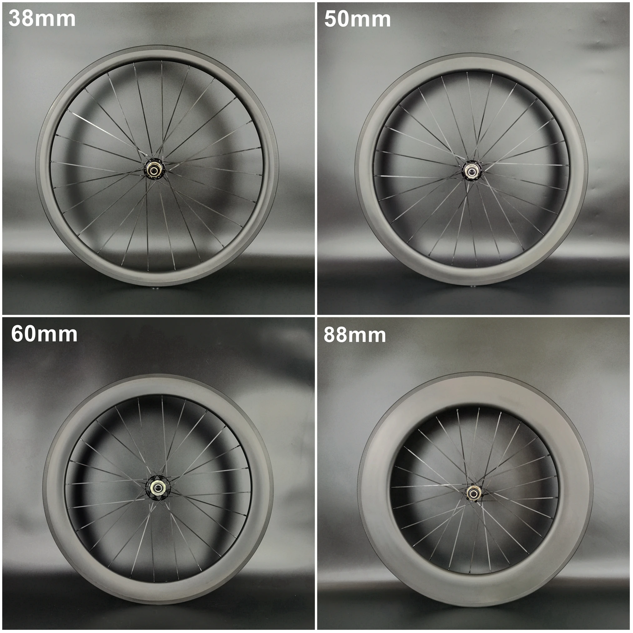 Single Rear Wheel 700c Carbon 38/50/60/88mm Depth 23/25mm Width ...