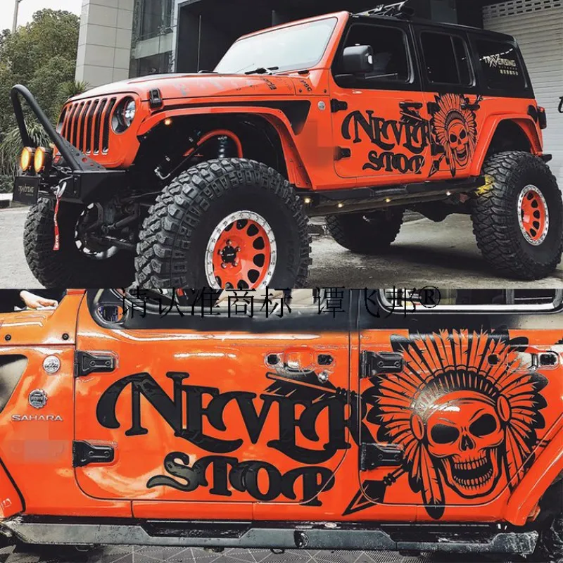 Customized Jeep Wranglers Orange