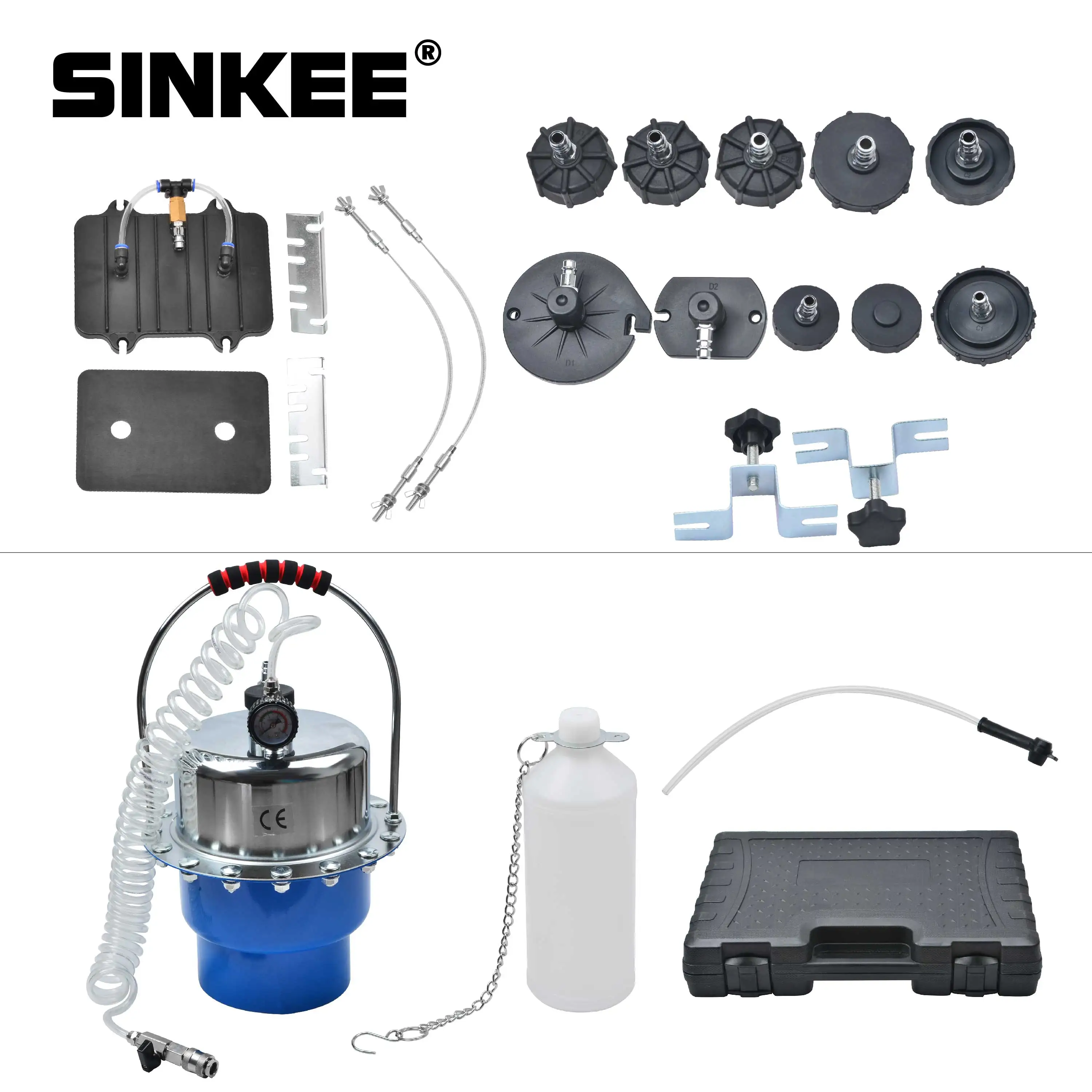 Portable-Pneumatic-Air-Pressure-Kit-Bleed-Brake-and-Clutch-Bleeder ...