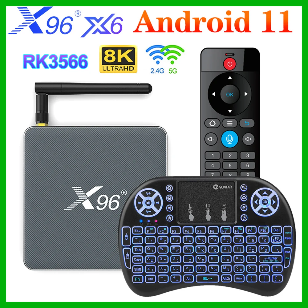 Rockchip-tv Box Rk3566, Android 11, 8gb Ram, 128gb Rom, 4k, Usb 1000, 2 ...