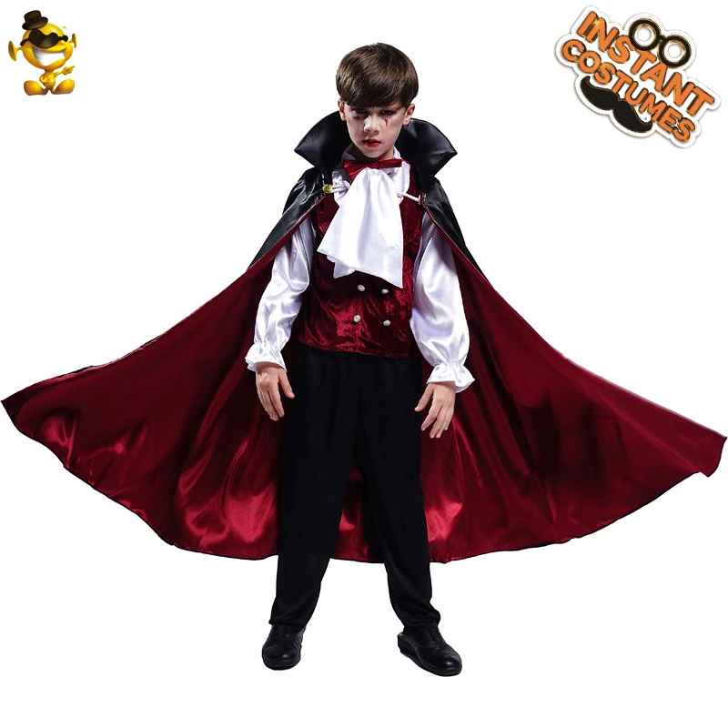 New Luxury Boy's Vampire Costume Cosplay Kids Halloween Costumes Role ...