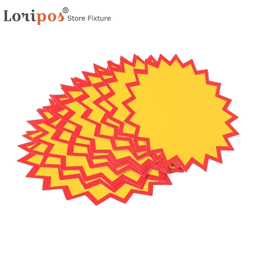 Burst Sign With Mid Flap Shelf Data Channel Pvc Star Pricecard Split ...