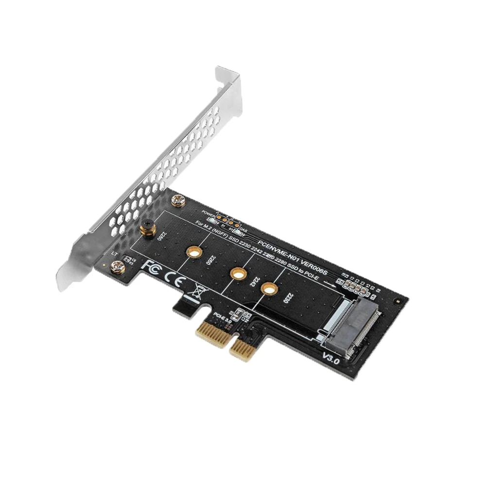 Computer Components M 2 Mkey NVME SSD To PCI E 4X Adapter Extender