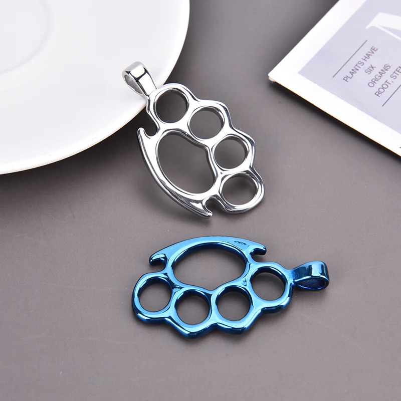 Fashion-Vintage-Brass-Knuckles-Pendant-Necklace-For-Women-Men-Jewelry ...