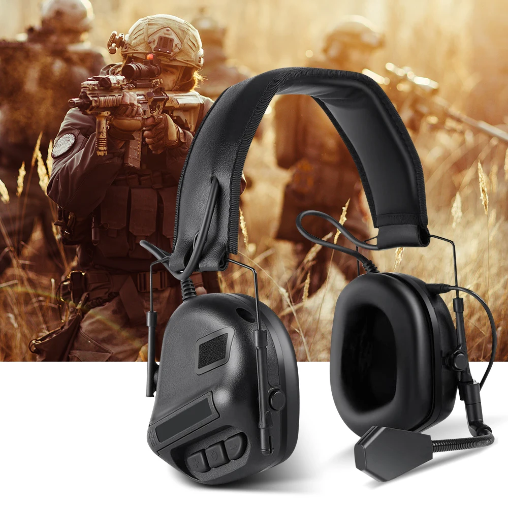 Tactical Electronic Shooting Earmuff Foldable Anti noise Headphone ...