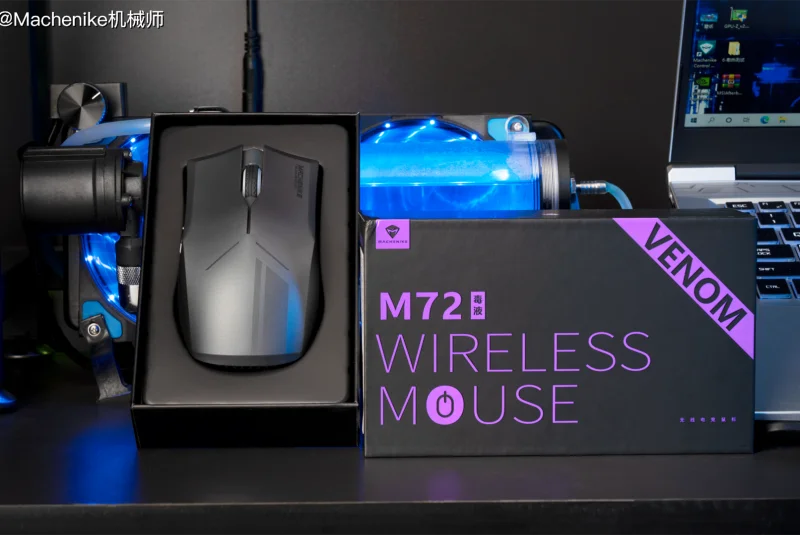 MACHENIKE M7 22เมาส์สำหรับเล่นเกมปืนสีเทา Venom แบบมีสาย2.4GHz Wireless ...