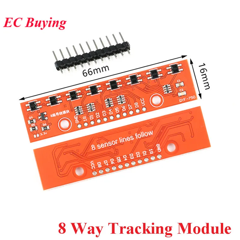 8-Channel-IR-Tracking-Sensor-Module-8-CH-Infrared-Line-Track-Trace ...