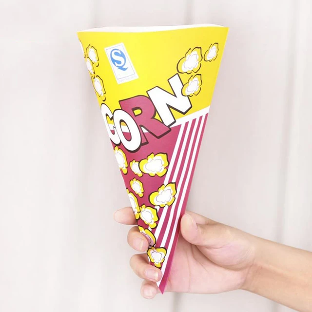 Paper Popcorn Cone Template