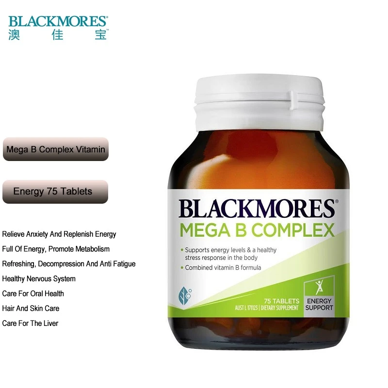 Australia Black Bm Healthy Mega B Complex Vitamin Tablets For Men Women ...