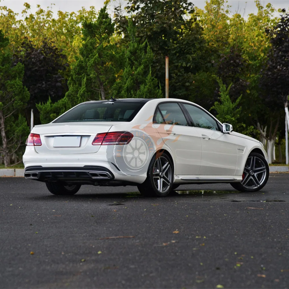 Для E63 AMG стиль PP задний диффузор для Mercedes W212 E класс E300 подтяжка лица- с ...