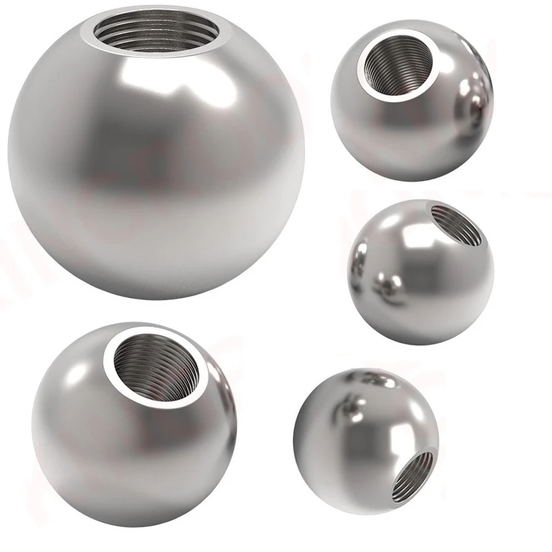 M6 Thread Half Hole Solid Stainless Steel Metric Thread Steel Ball Ø10 ...