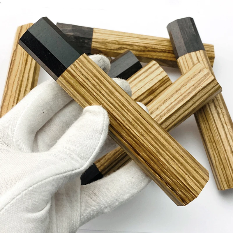 Wa-handle-Ebony-Wood-Handle-Octagonal-Handle-Crafts-Manual-DIY-Semi ...