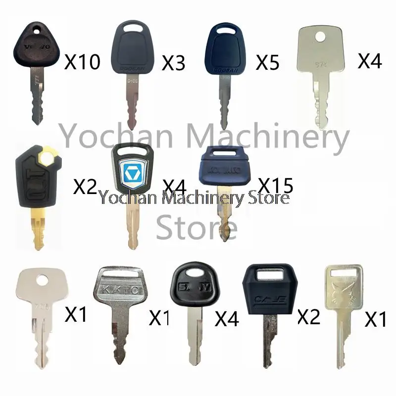 Ignition Key For Caterpillar Volvo Doosan For Sakai Case Kobelco For ...