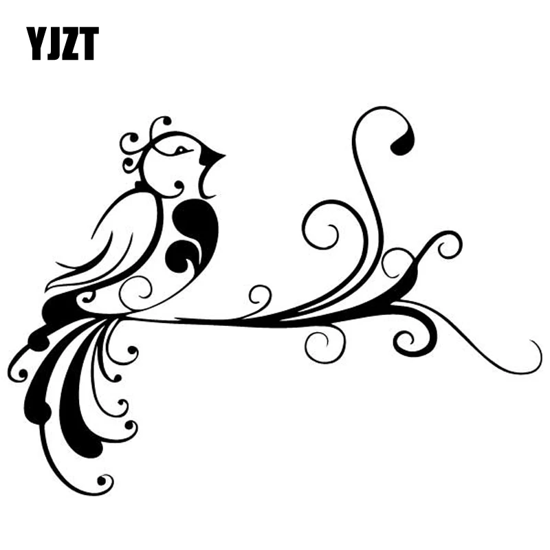 YJZT 16.2CM*11.8CM Lark Beautiful Decor Vinyl Decal Car Sticker Car ...