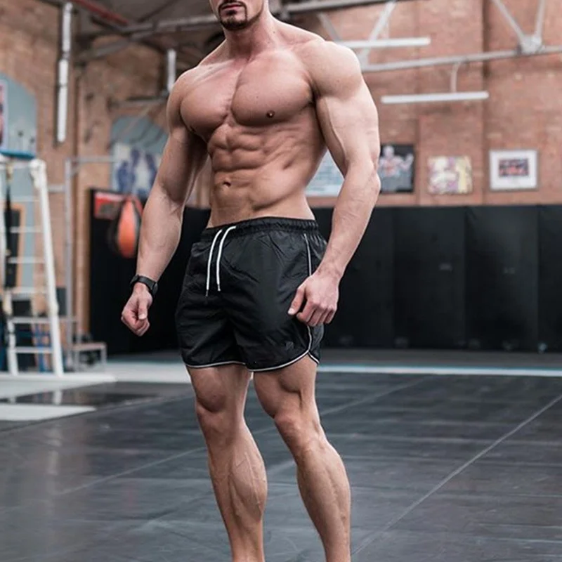 Short,Shorts élastiques pour hommes, shorts de musculation, de course à ...