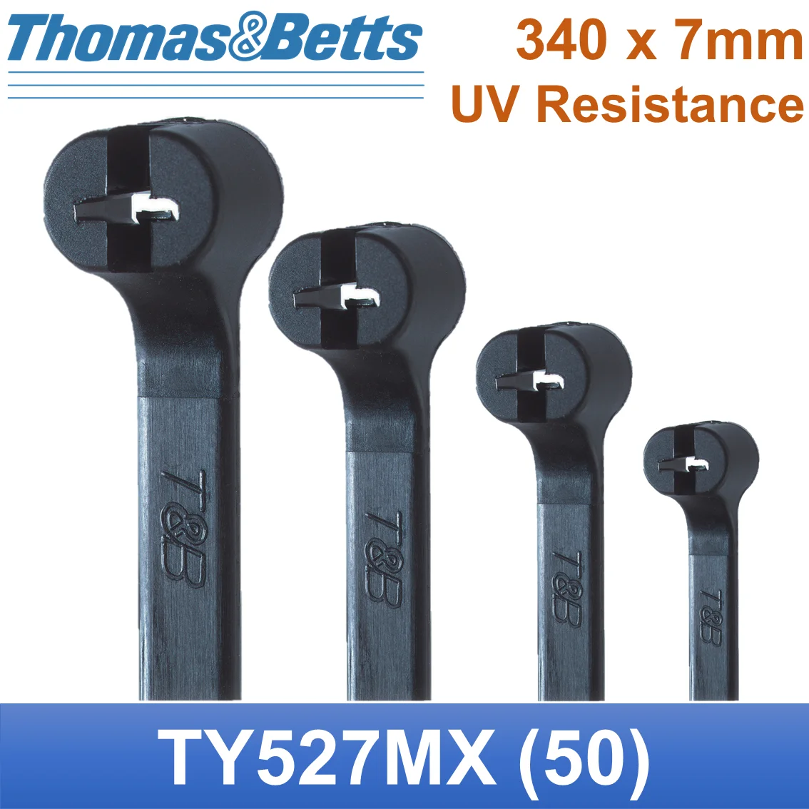 Thomas & Betts brida de Cable de alto rendimiento TY527MX, resistente a ...