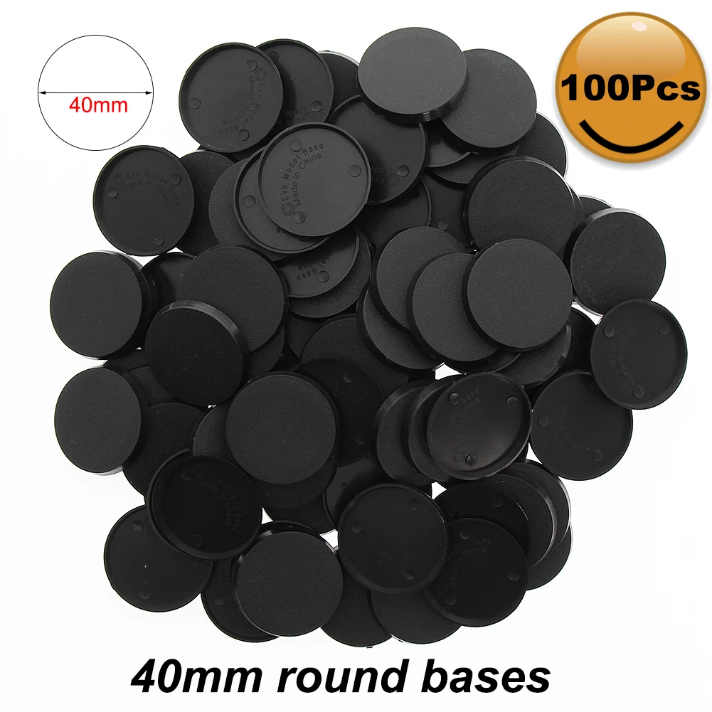 Evemodel 40mm Round Model Bases for Warhammer Military Simulation Scene ...