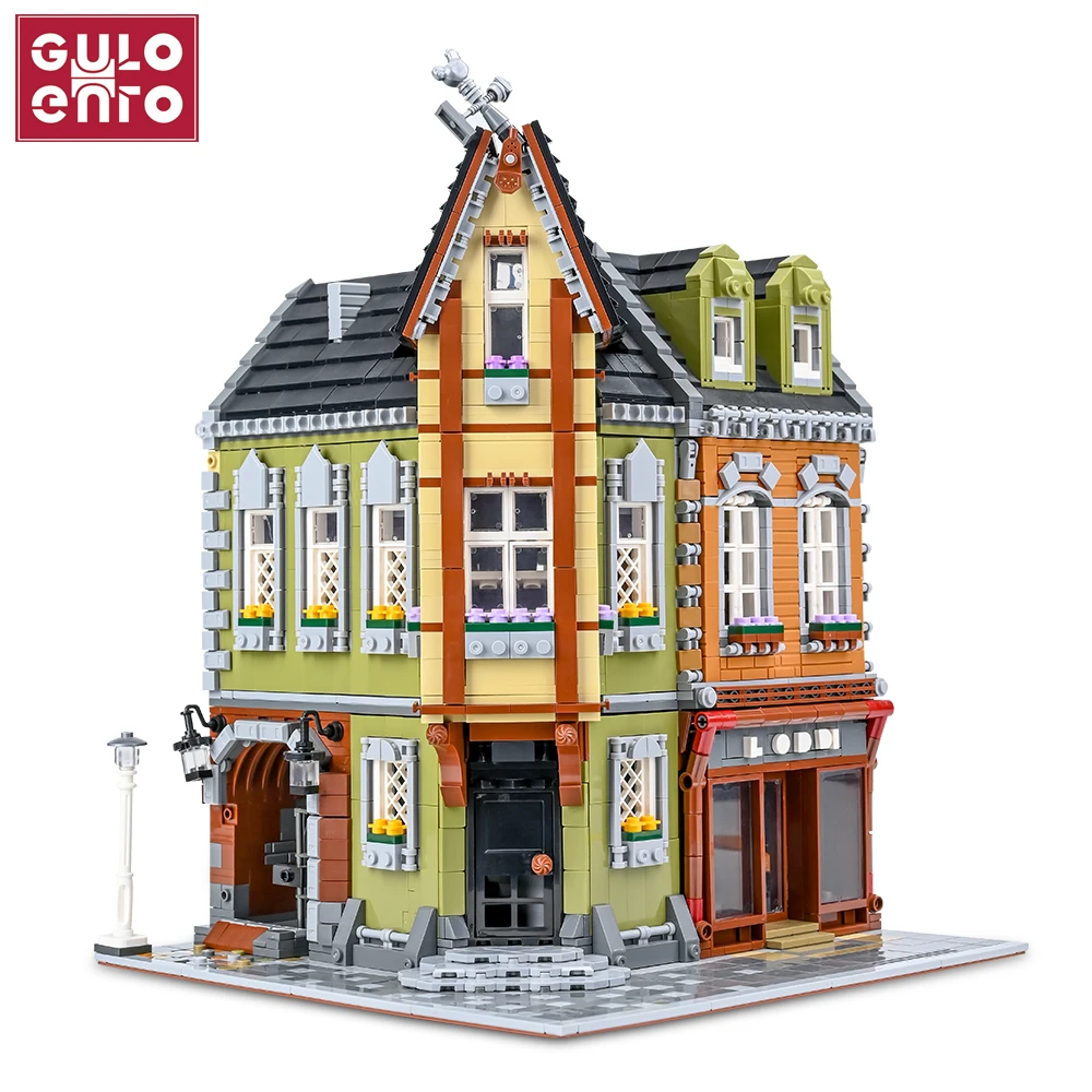 3474Pcs QL0919 Building Blocks City Street View Series Corner Mall ...