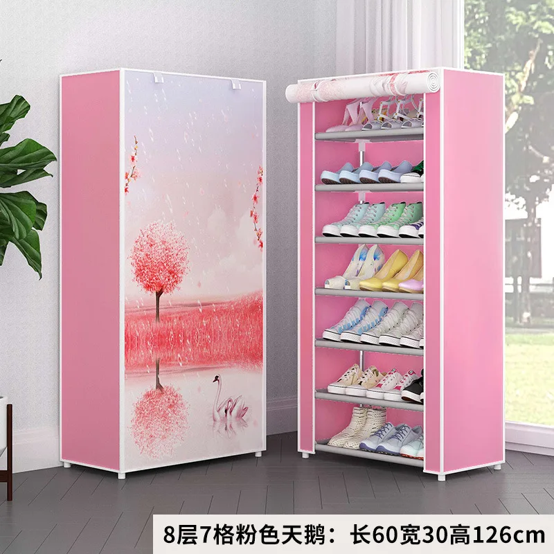 Simple-Nordic-Shoe-Cabinet-Dust-Storage-Simple-Shoe-Rack-Creative-Multi ...