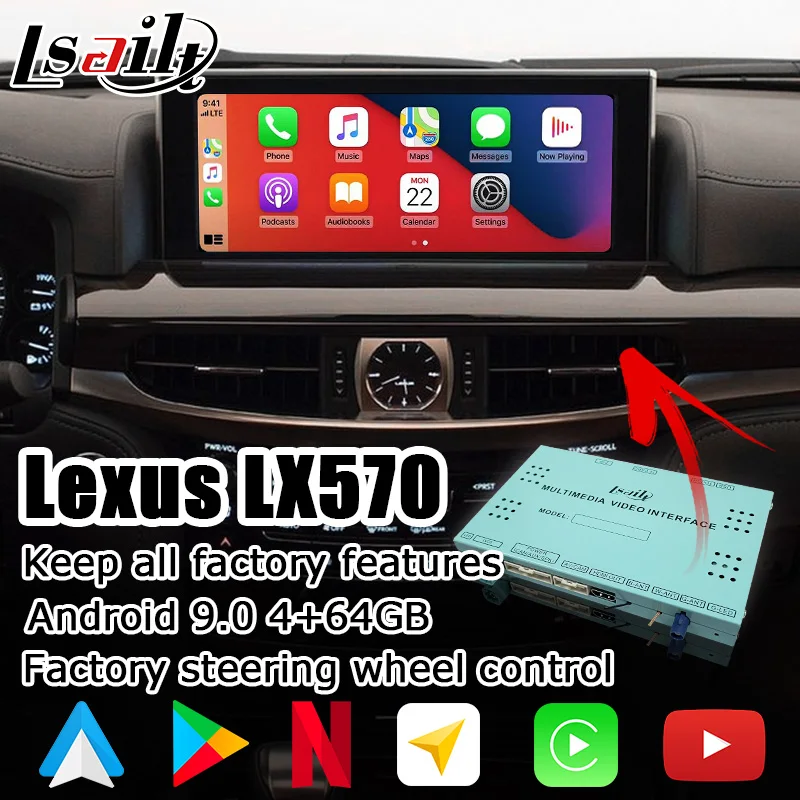 Android / Carplay interface box for Lexus LX570 LX 2016 present video ...
