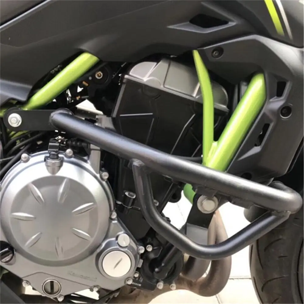 Motorcycle Black Crash Bars Engine Guard Frame Protector for Kawasaki ...