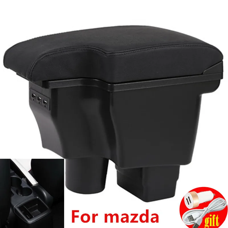 For-Mazda-Demio-DJ-armrest-box-for-mazda2-cx3-CX-3-armrest-box-double ...