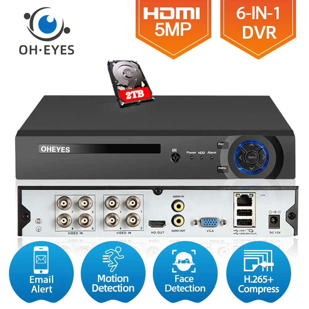 H-265-8CH-5MP-6-In-1-Hybrid-DVR-NVR-Recorder-Face-Detection-XMEYE-8 ...