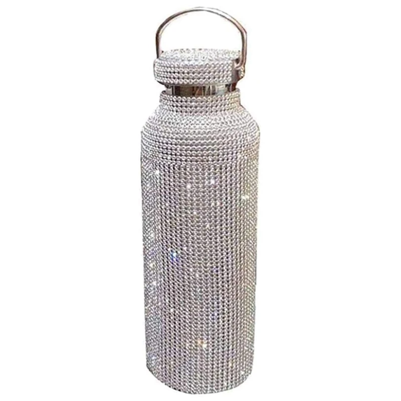 Stainless Steel Diamond Thermos Bottle,Diamond Vacuum Flask, Bling ...