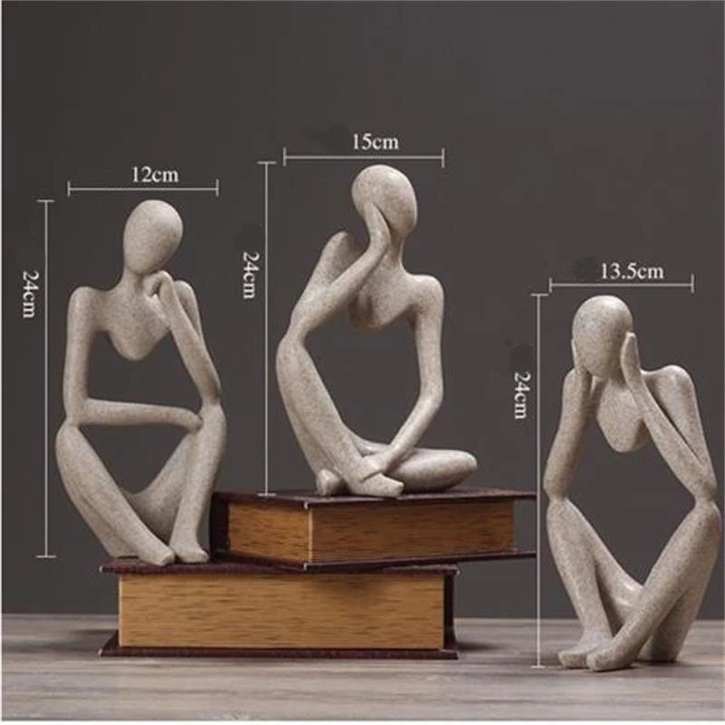 Creative Sandstone Abstract Character Statue - ShopHomy