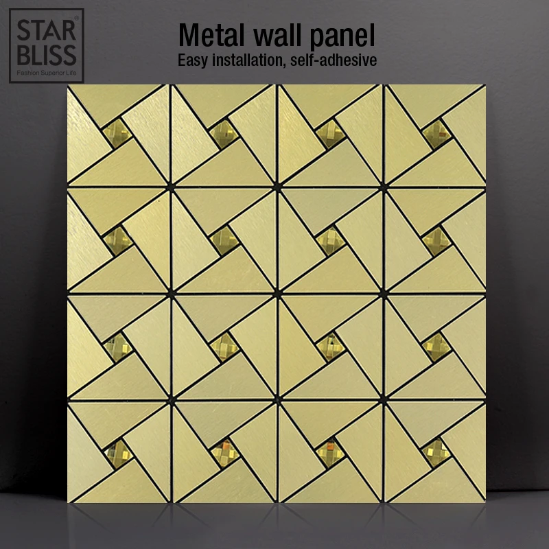 3D-wall-panel-Metal-Geometric-Pattern-Mural-3d-Wallpaper-Luxury-Walls ...
